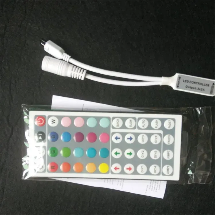 DHgate.com:Mini RGB LED Controller with 44 Keys IR Remote Control ...