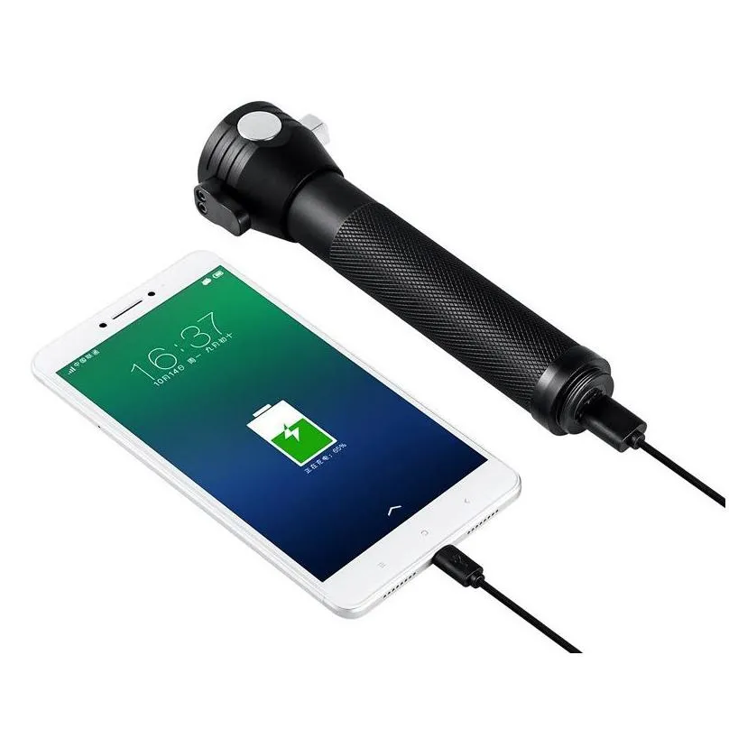 DHgate.com:7-Mode Multifunctional Flashlight: Solar & USB Rechargeable ...