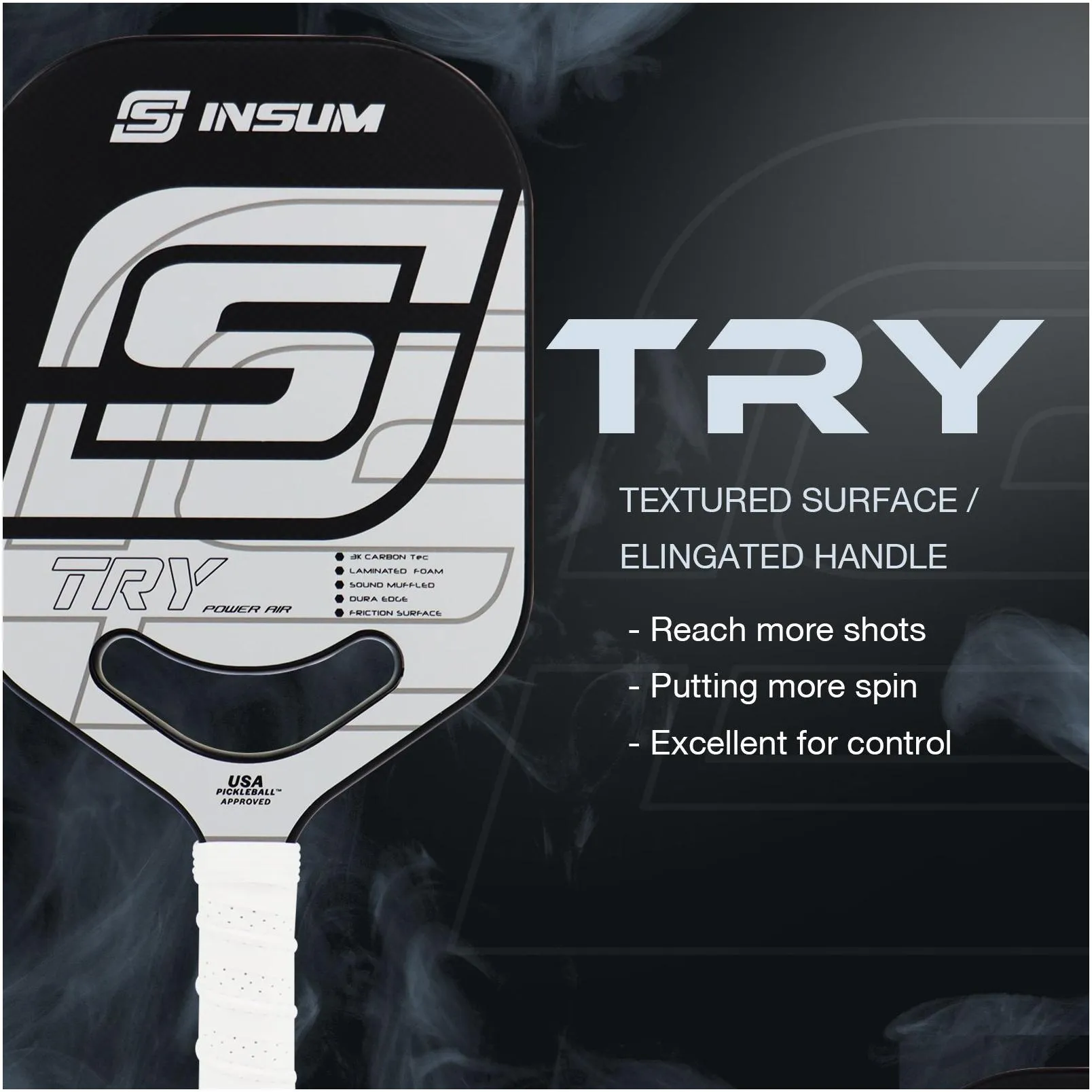 Raquetas De Tenis Insum Pruebe Pickleball Alargado Paddle Edgeless ...