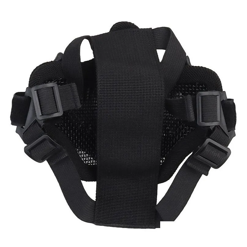 DHgate.com:Tactical Half Mesh Face Mask for Airsoft and Outdoor ...