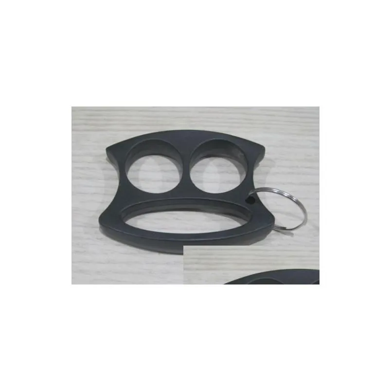 Brass Knuckles Ring, Gold Black Sliver Color Key Chain Ring For Small ...
