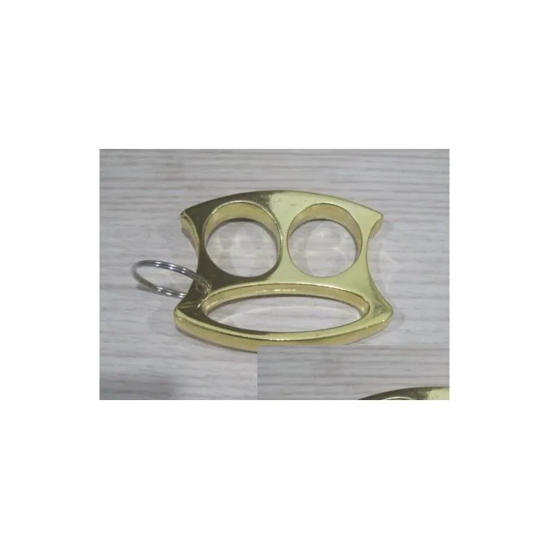 Brass Knuckles Ring, Gold Black Sliver Color Key Chain Ring For Small ...