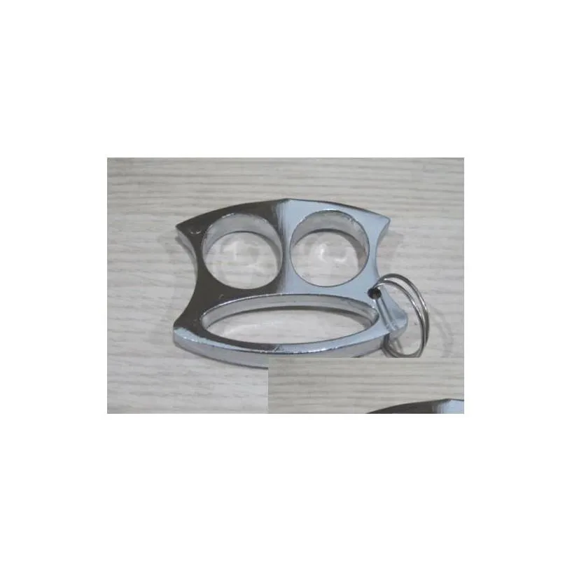 Brass Knuckles Ring, Gold Black Sliver Color Key Chain Ring For Small ...