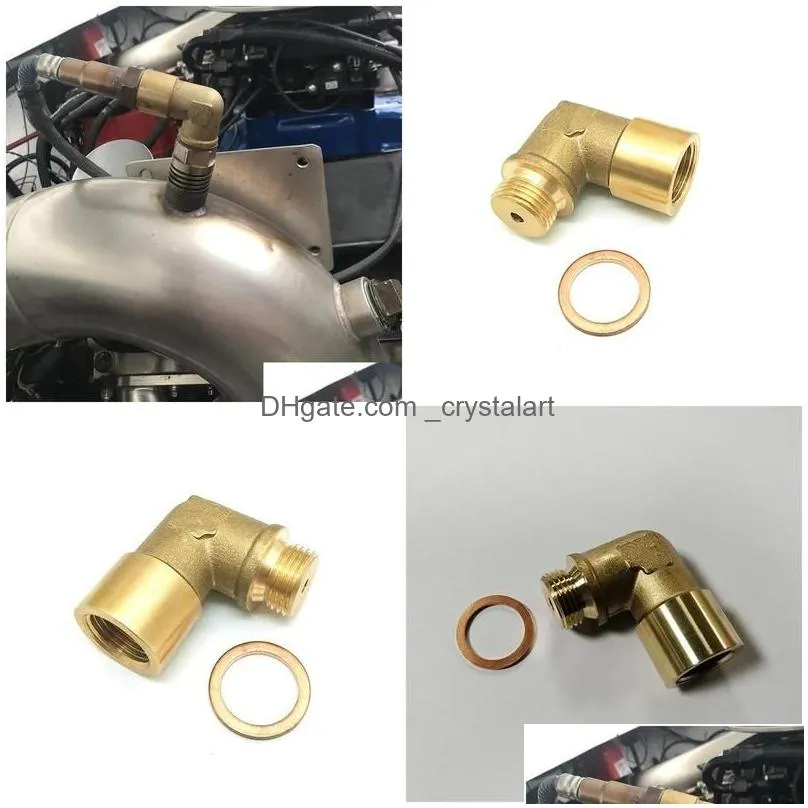 DHgate.com:90 Degree Oxygen Sensor Spacer, Brass Lambda Sensor Extender ...