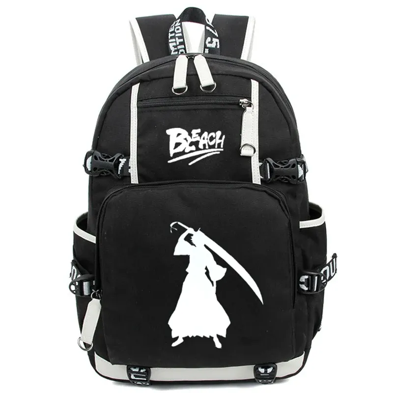 Anime Bleach Ichigo Kurosaki Cosplay Backpack Cartoon Student School ...