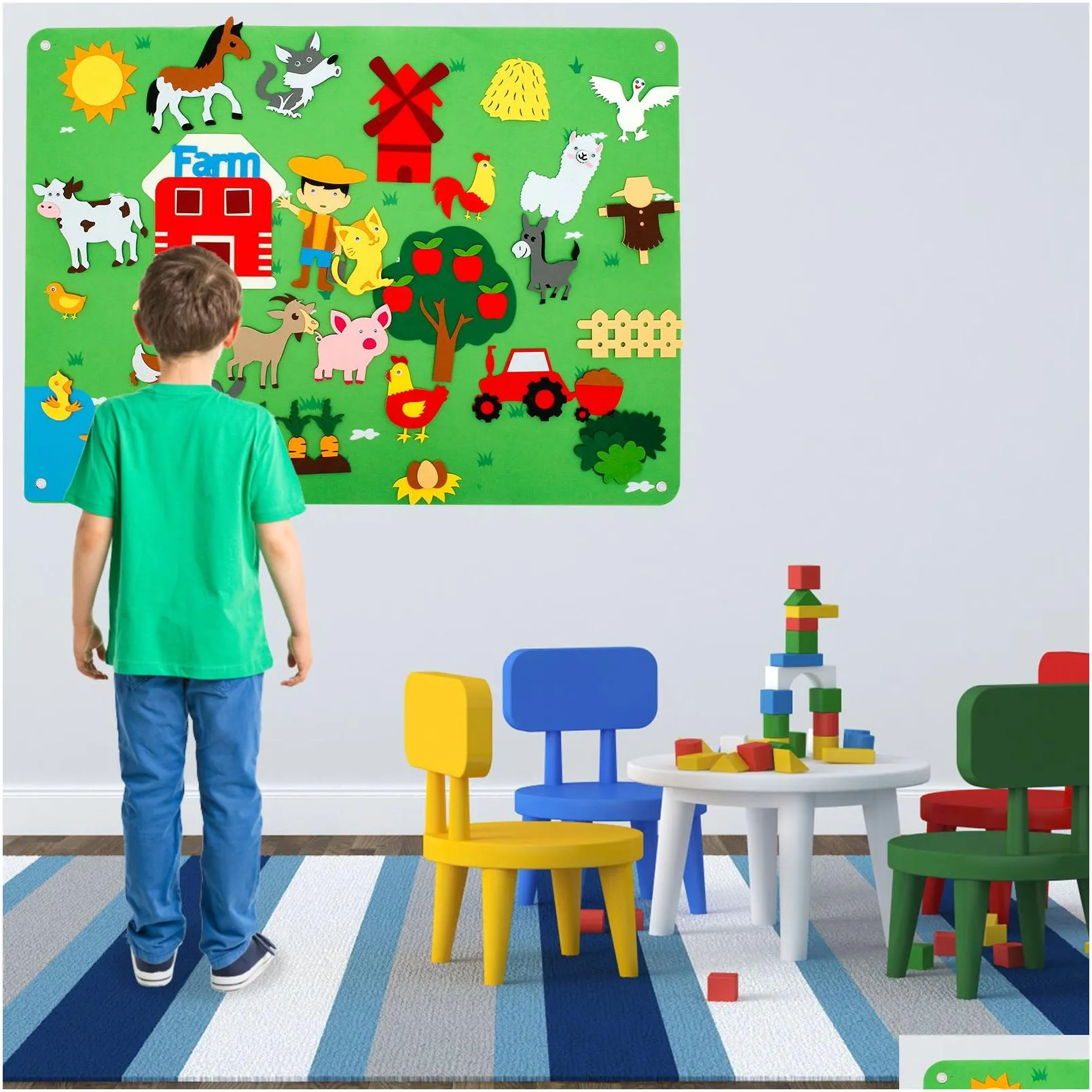 DHgate.com:Interactive Felt Storyboard Set: Educational Wall Decor ...