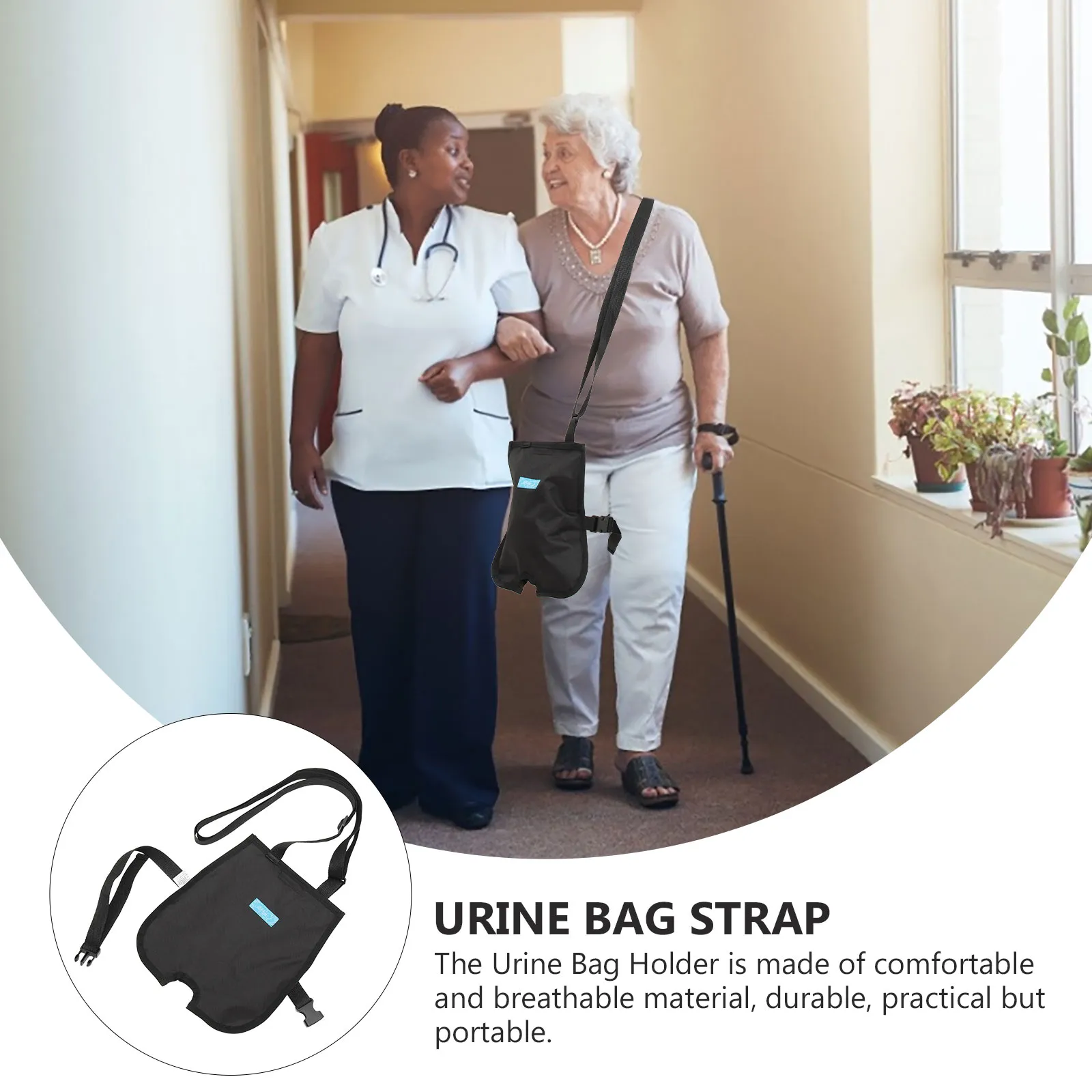 Urine Urinal Holder Fistula Cover Catheter Nursing Drainage Bag Patient ...
