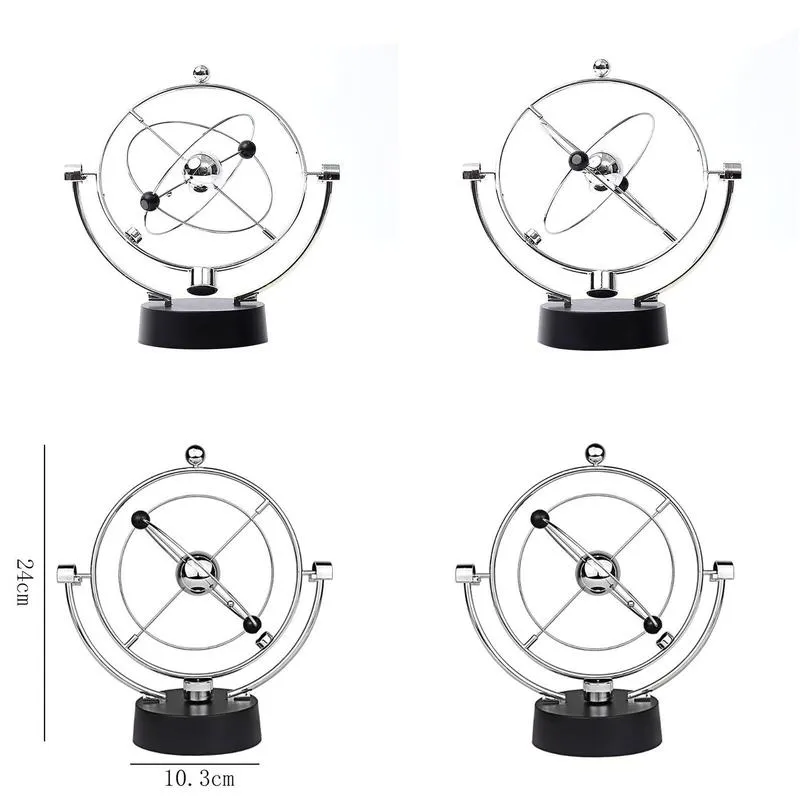 Perpetual Motion steel magnolia tumblers with Rotation and Balance Ball ...