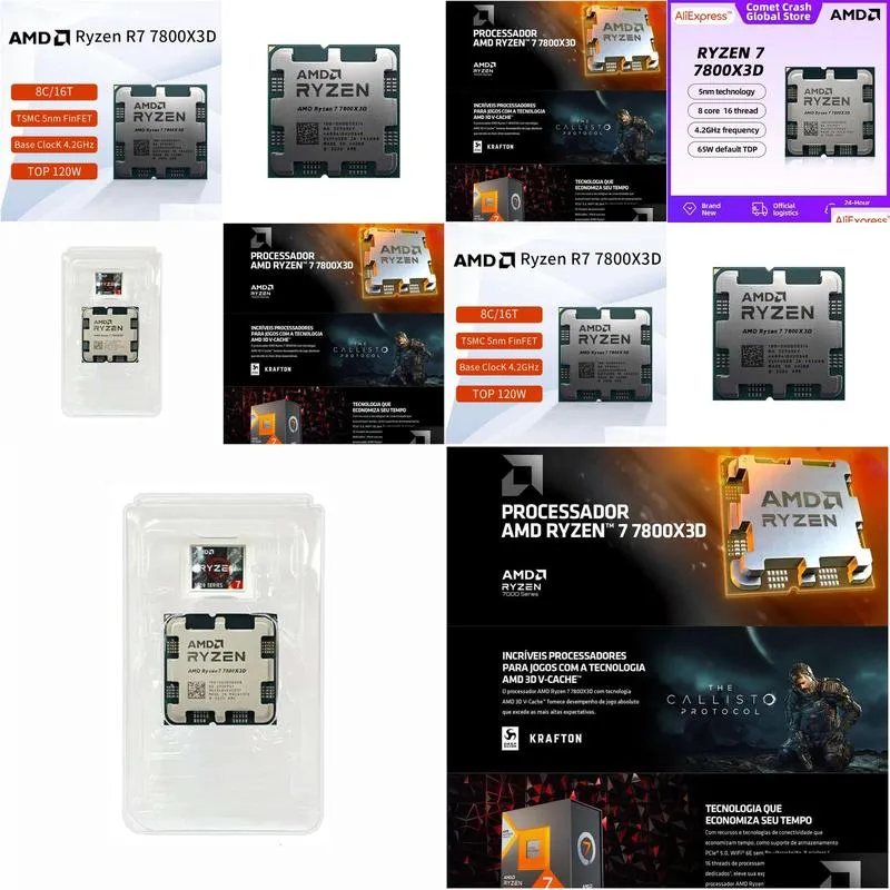 DHgate.com:AMD Ryzen 7 7800X3 8-Core 16-Thread 5nm Socket AM5 Unlocked ...
