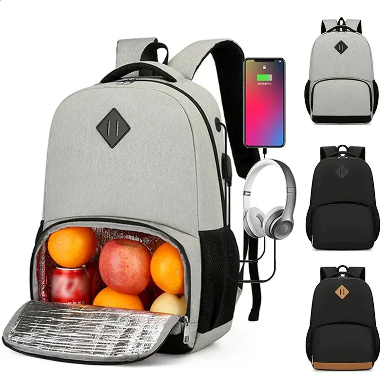 USB Charging Backpack with Insulated Lunch Bag - Premium Quality, Shop ...