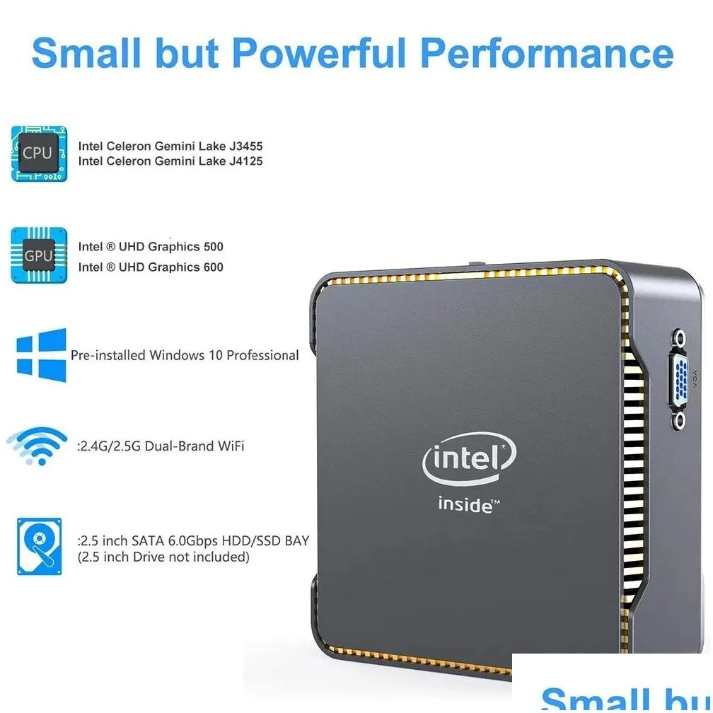 Android Mini Pc Mk802 Ak3V Intel Celeron J3455 Quad Core DDR4 8GB/128GB ...