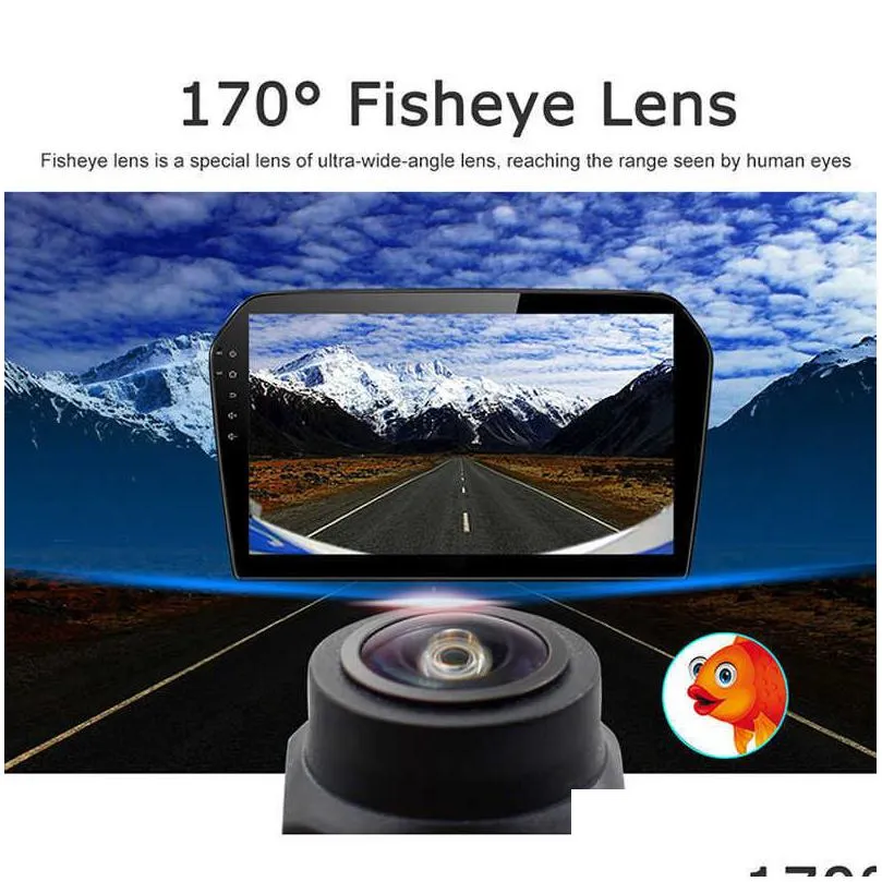 1080P Clear Rear View reverse backup camera with 170 Degree Wide Angle ...