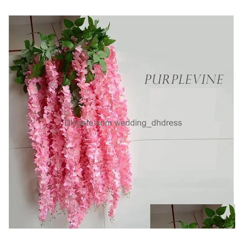 DHgate.com:Artificial Wisteria Vine Silk Flower Garland, 1.5 Meter ...