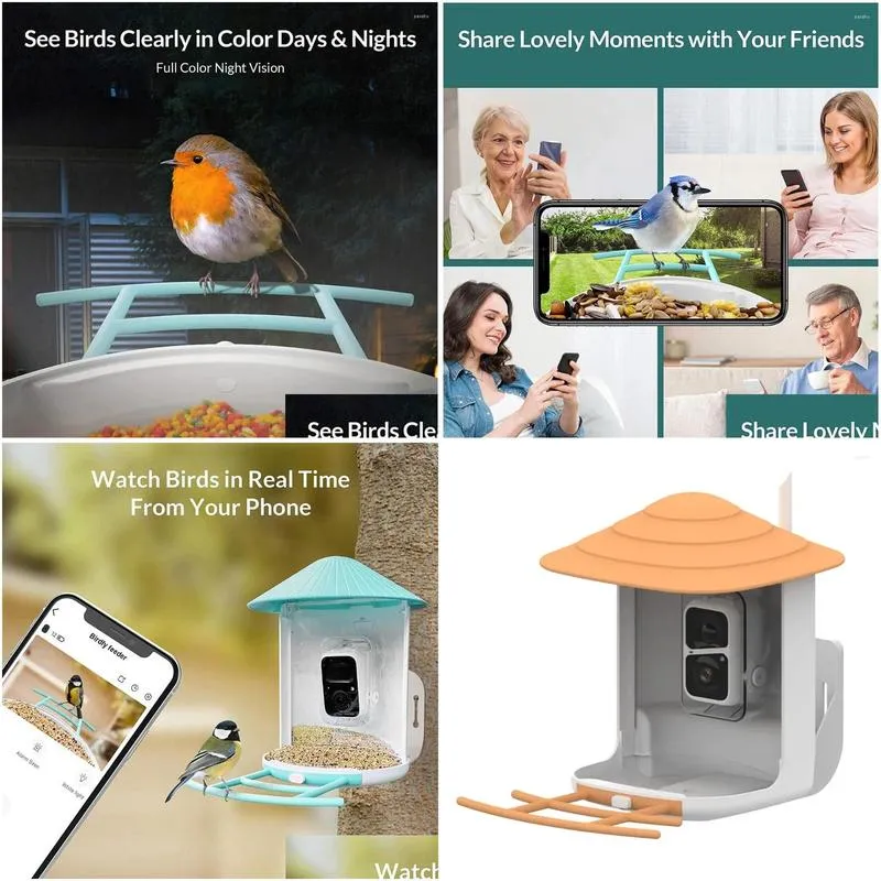 DHgate.com:Camcorders Smart Bird Feeder Camera Watching Cctv Capture ...