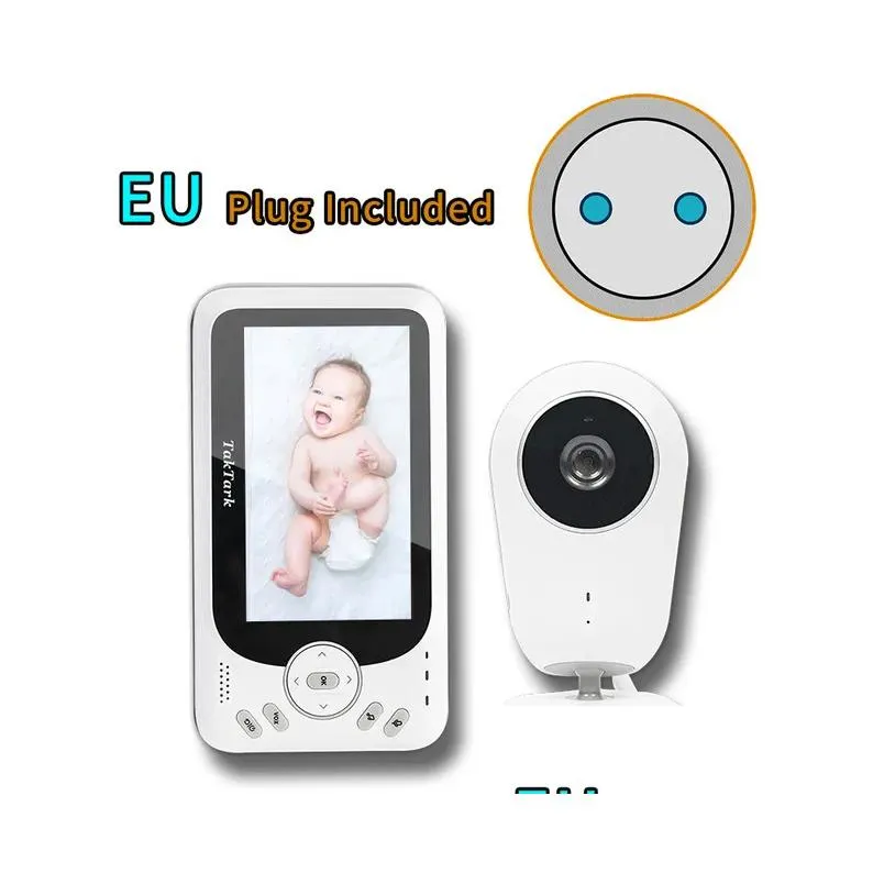 Wireless Video Baby Monitor, 4.3 LCD, IR Night Vision, Portable Nanny ...
