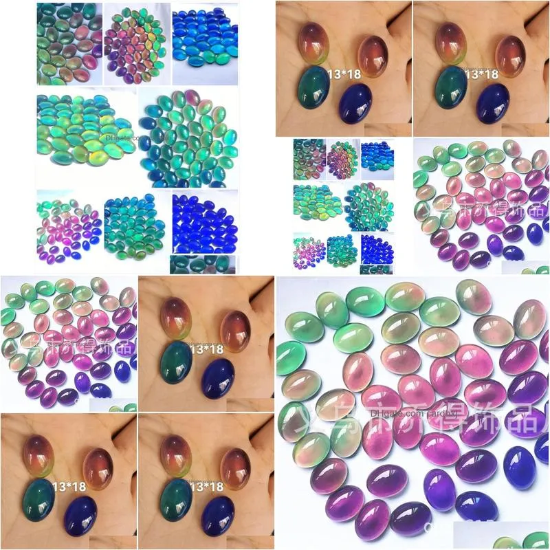 DHgate.com:100PCS Glass Loose Beads Emotion Feeling Temperature Color ...