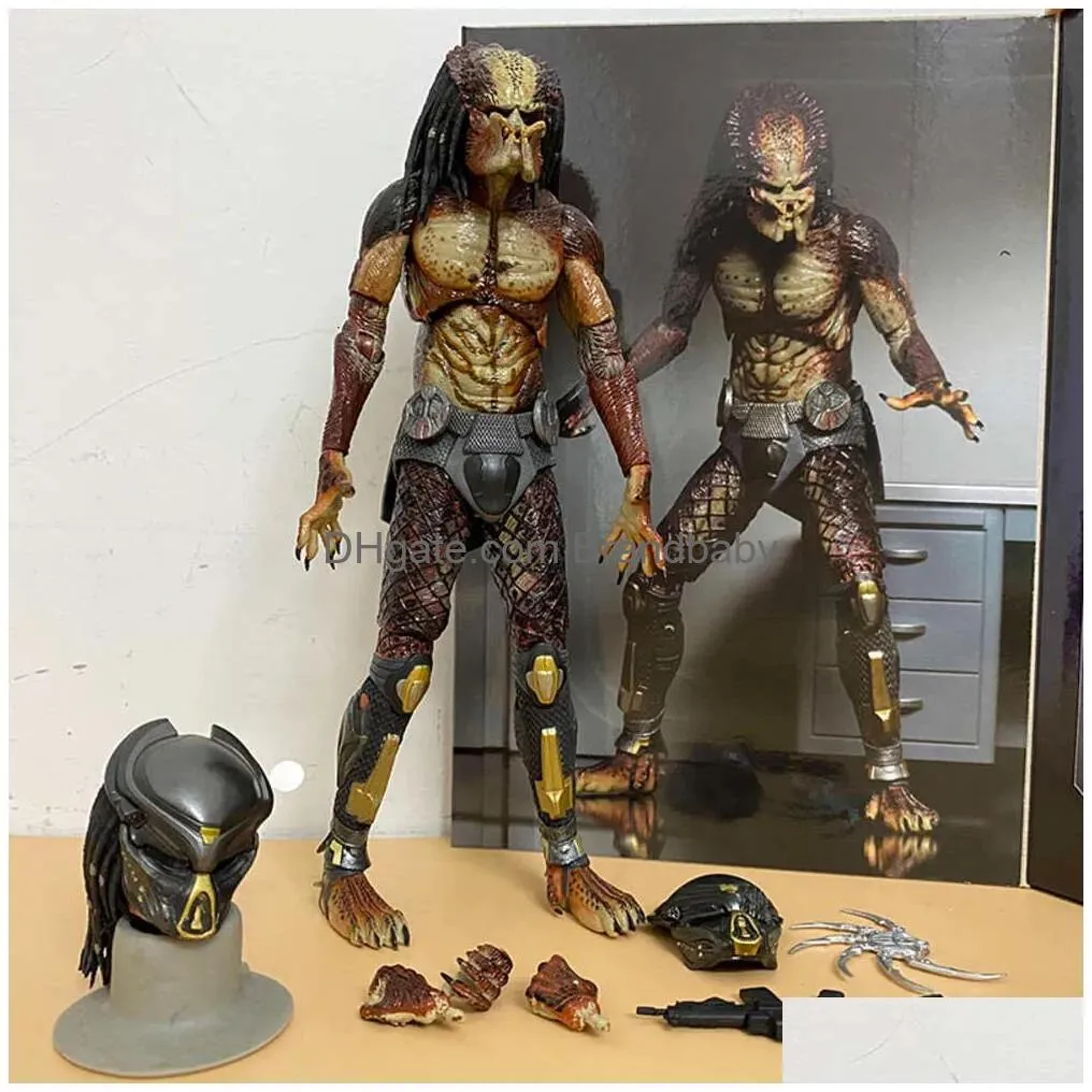 DHgate Neca Lab Escape Fugitive Predator Avp Alien Vs Masked Scar Celtic Figure Chopper Action Figures Drop Del Dhojt Toys Gifts
