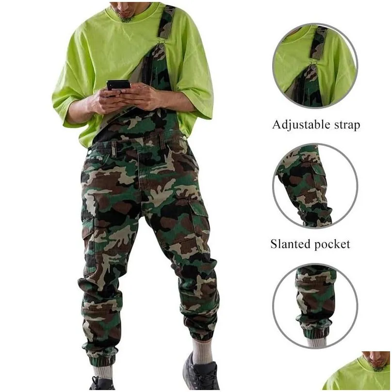 DHgate.com:Mens Camouflage Overalls: Stylish Casual Jumpsuit for ...