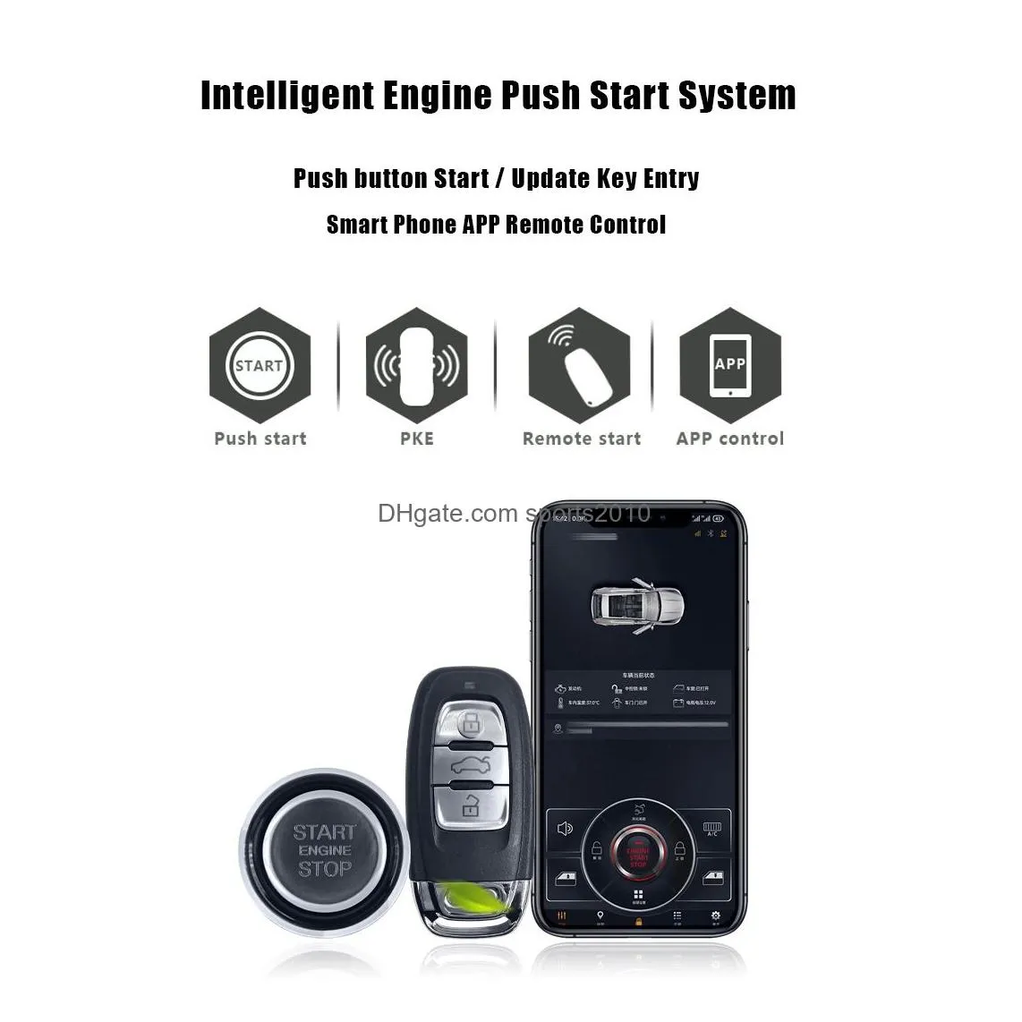 DHgate.com:Corolla Dhcwh Car Alarm System, Keyless Entry, Push Start ...