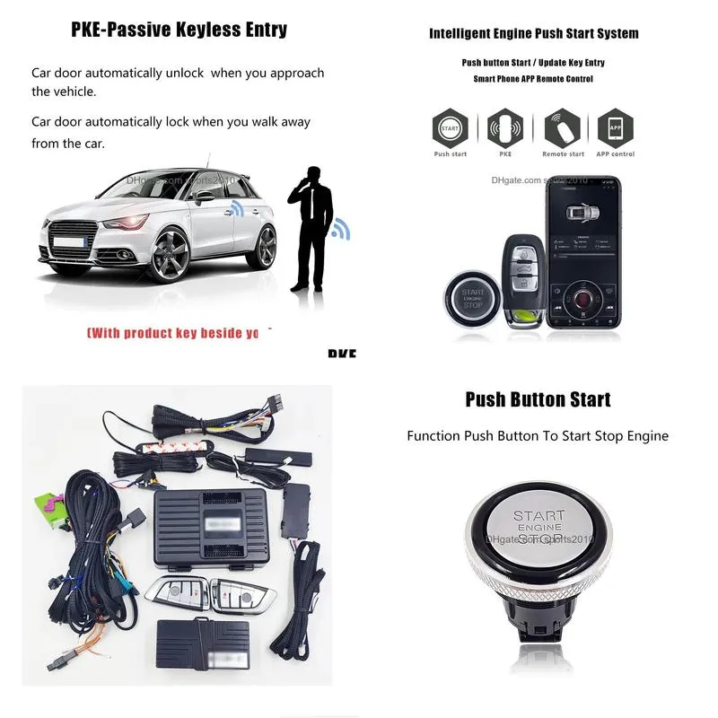 DHgate.com:Car Alarm & Security System: Keyless Entry, Push Start ...