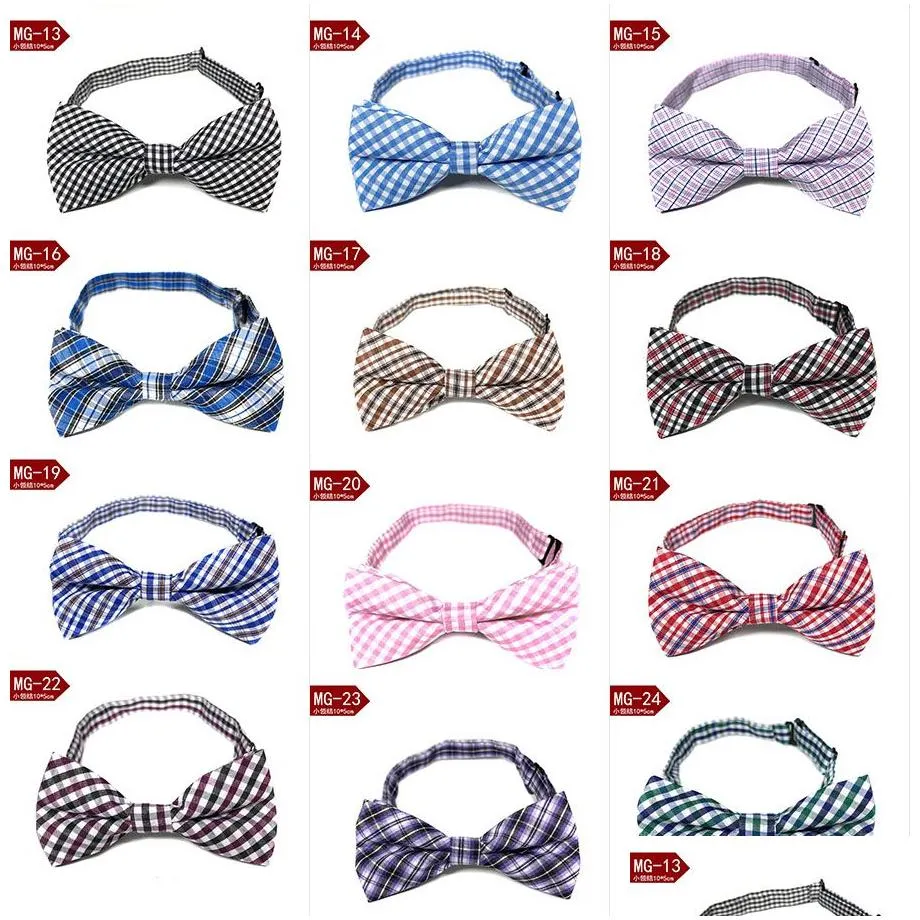 DHgate.com:Plaid Cotton Kids Adjustable Bow Tie - Stylish British Style ...
