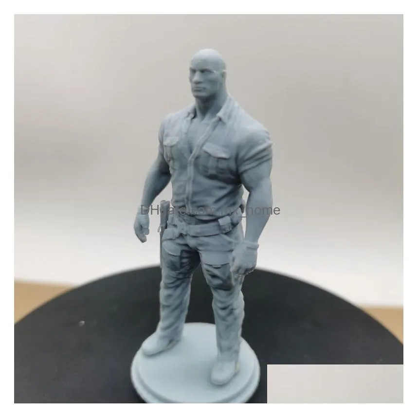 DHgate.com:75mm Unassembled Resin Figure Kit - The Rock DIY Model for ...