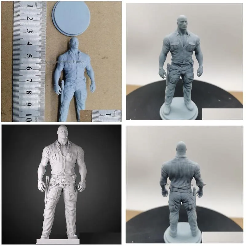 DHgate.com:75mm Unassembled Resin Figure Kit - The Rock DIY Model for ...