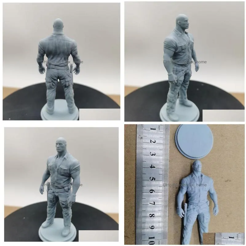 DHgate.com:75mm Unassembled Resin Figure Kit - The Rock DIY Model for ...
