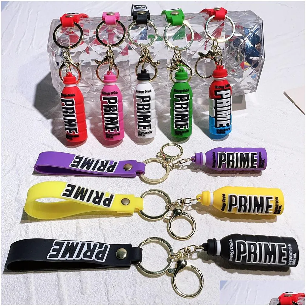 PVC Energy Drink Bottle Keychain - Wedding Favors, Keyfob, Trinket, Bag ...