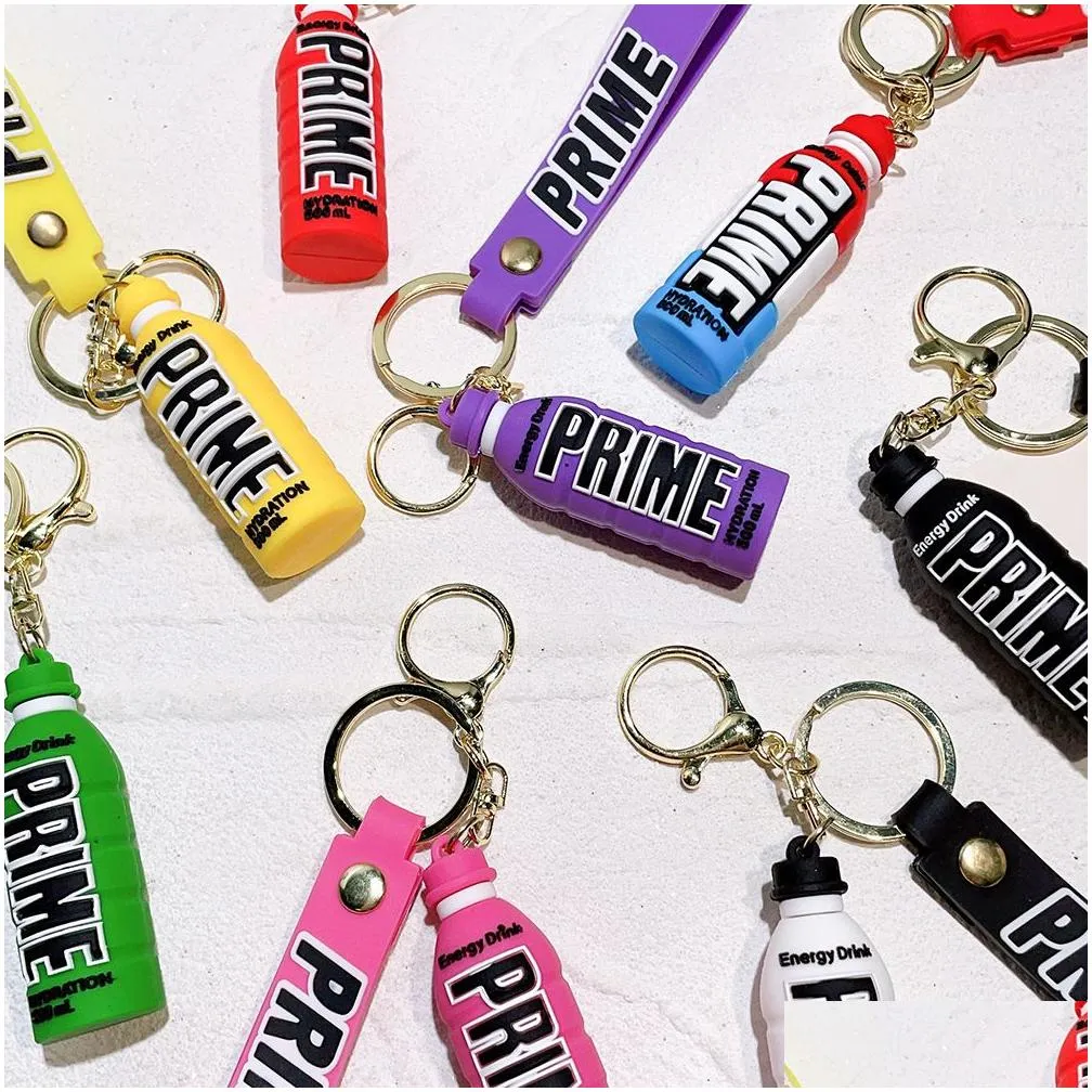 PVC Energy Drink Bottle Keychain - Wedding Favors, Keyfob, Trinket, Bag ...