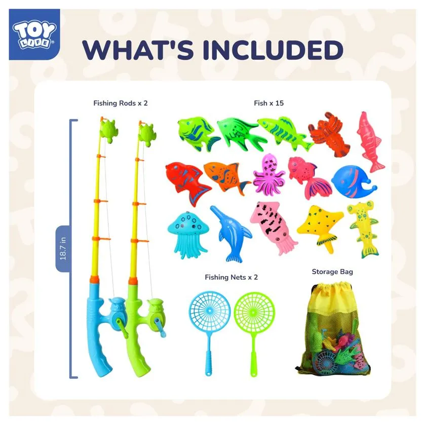 Magnetic Playfish Games For Kids Ages 3 8 With 2 Toddler Poles Drop ...
