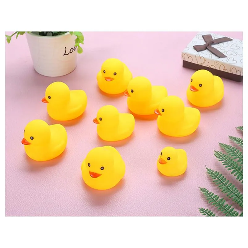 Mini Rubber Duck Squeak And Float Duck Toy For Baby Shower Perfect For ...