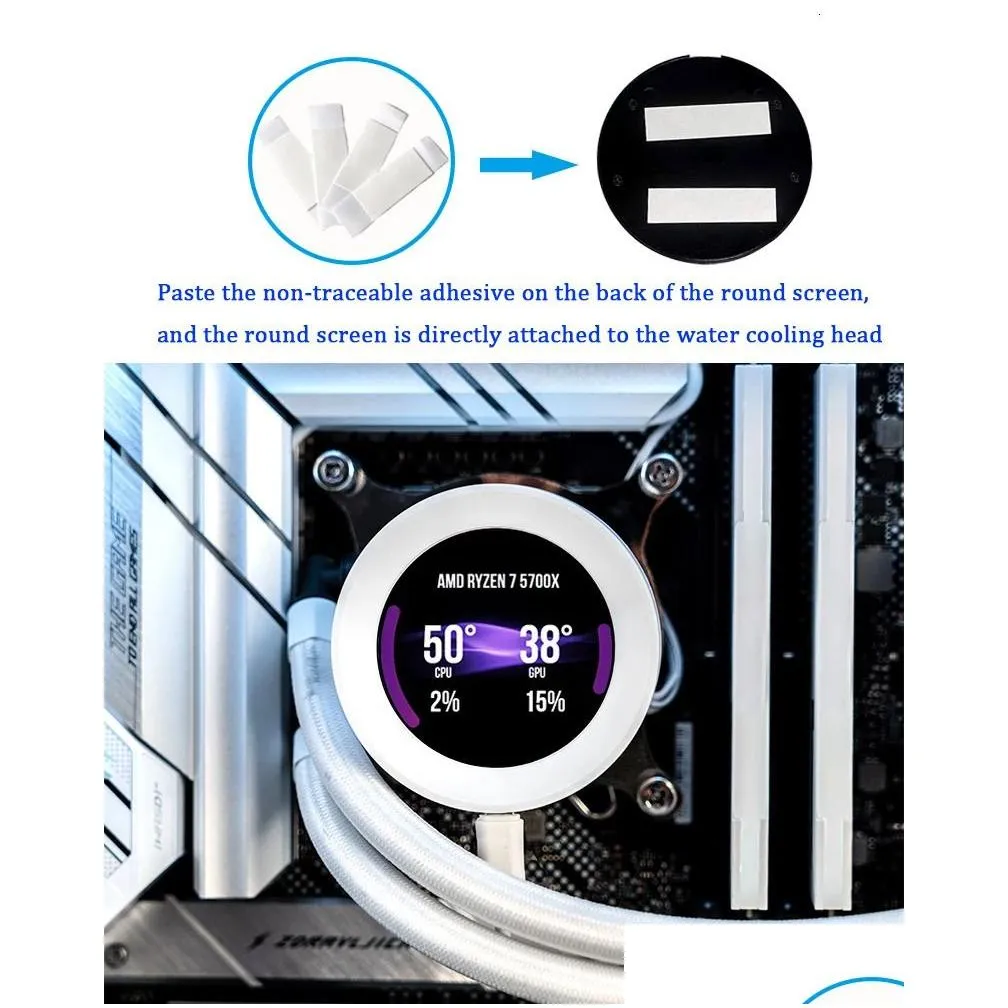 21 Round IPS Round Lcd Display For Aida64 With USB, Secondary Screen ...