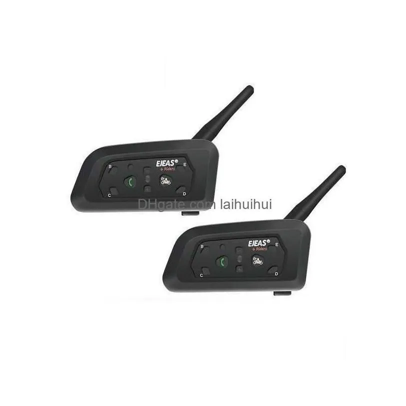 DHgate.com:2024Ejeas V6 Pro Motorcycle Intercom Walkie Talkie Bluetooth ...