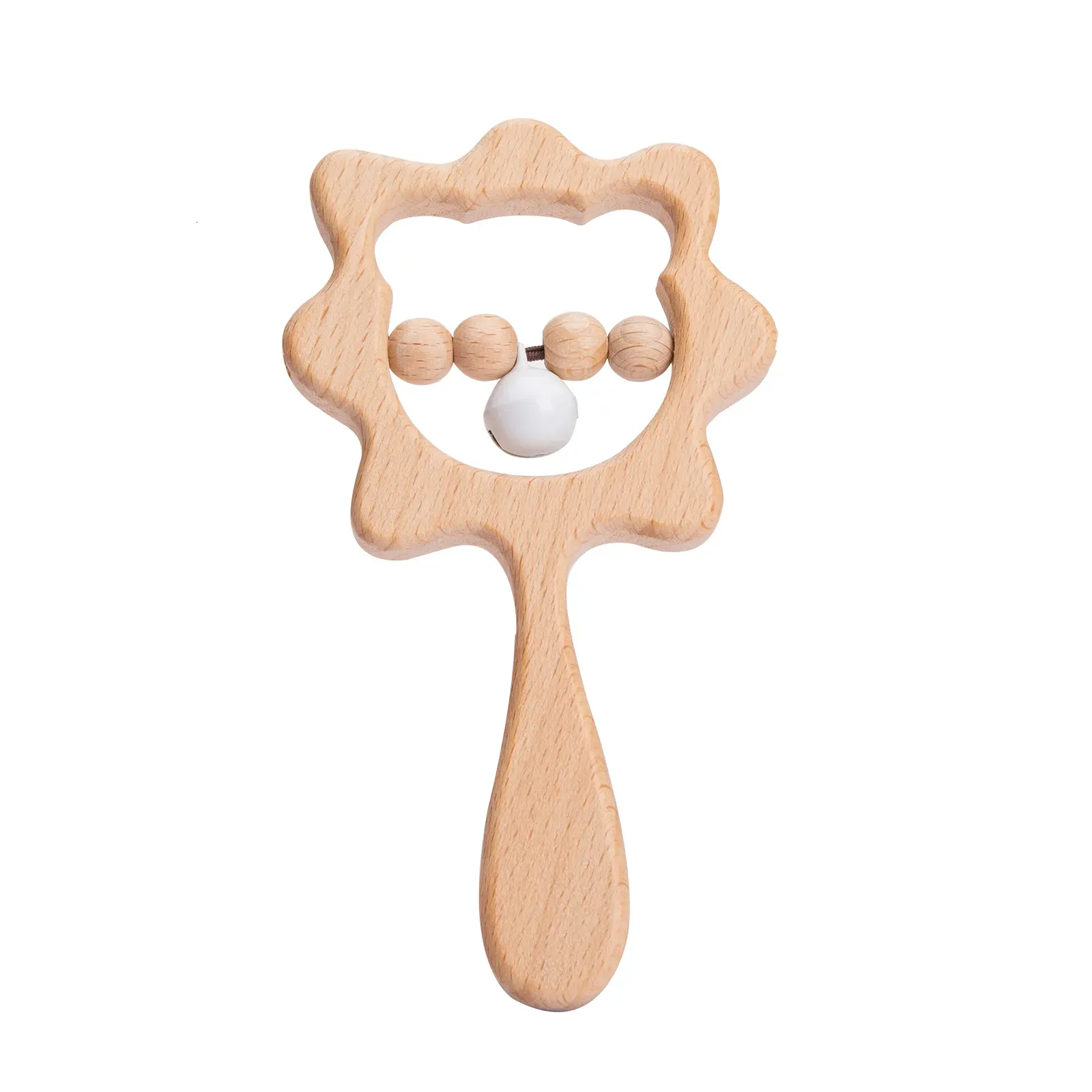 DHgate.com:Handcrafted Wooden Rattles with Custom Teether, 1 Pack, Baby ...