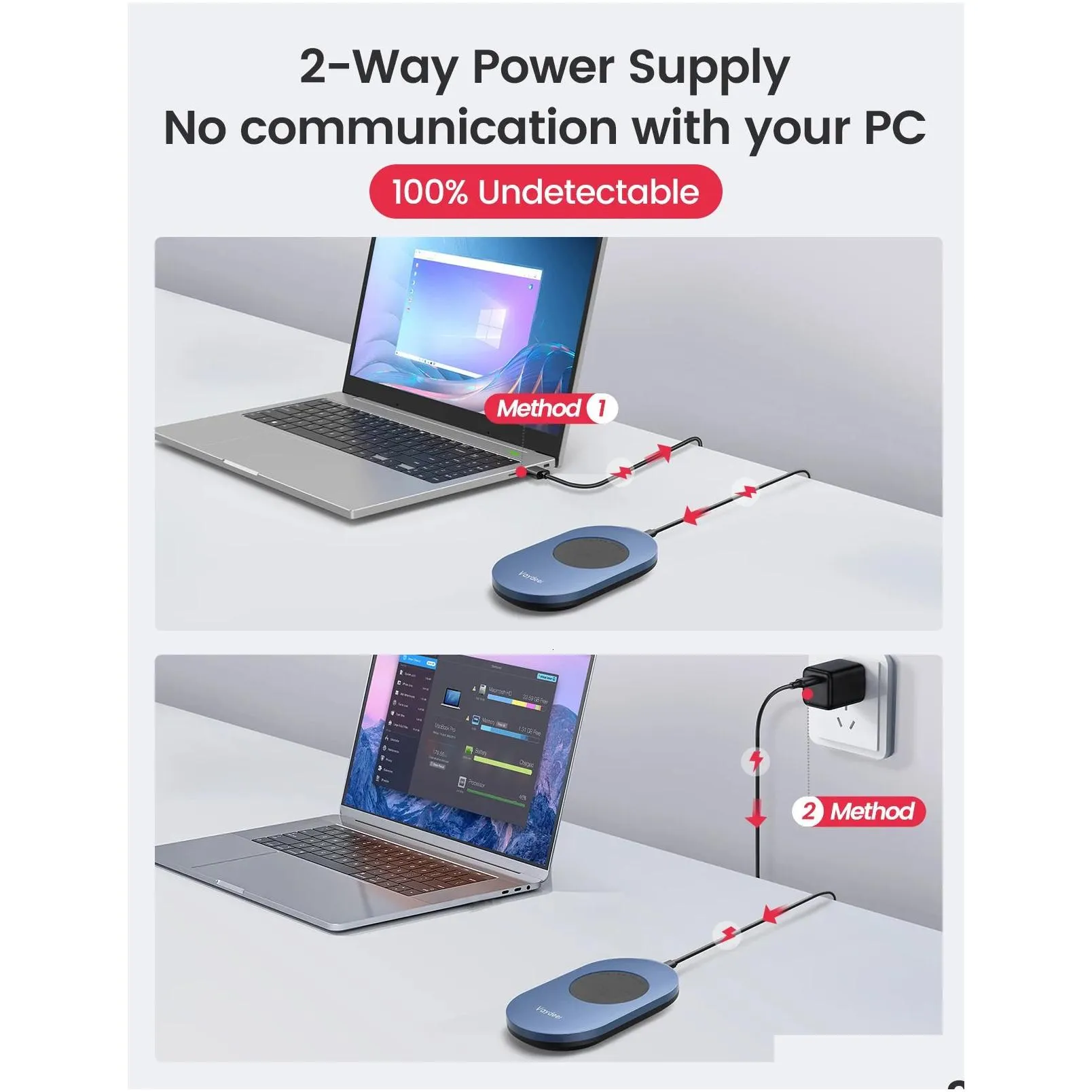 DHgate.com:Vaydeer Undetectable Mouse Mover with Power Adapter and On ...