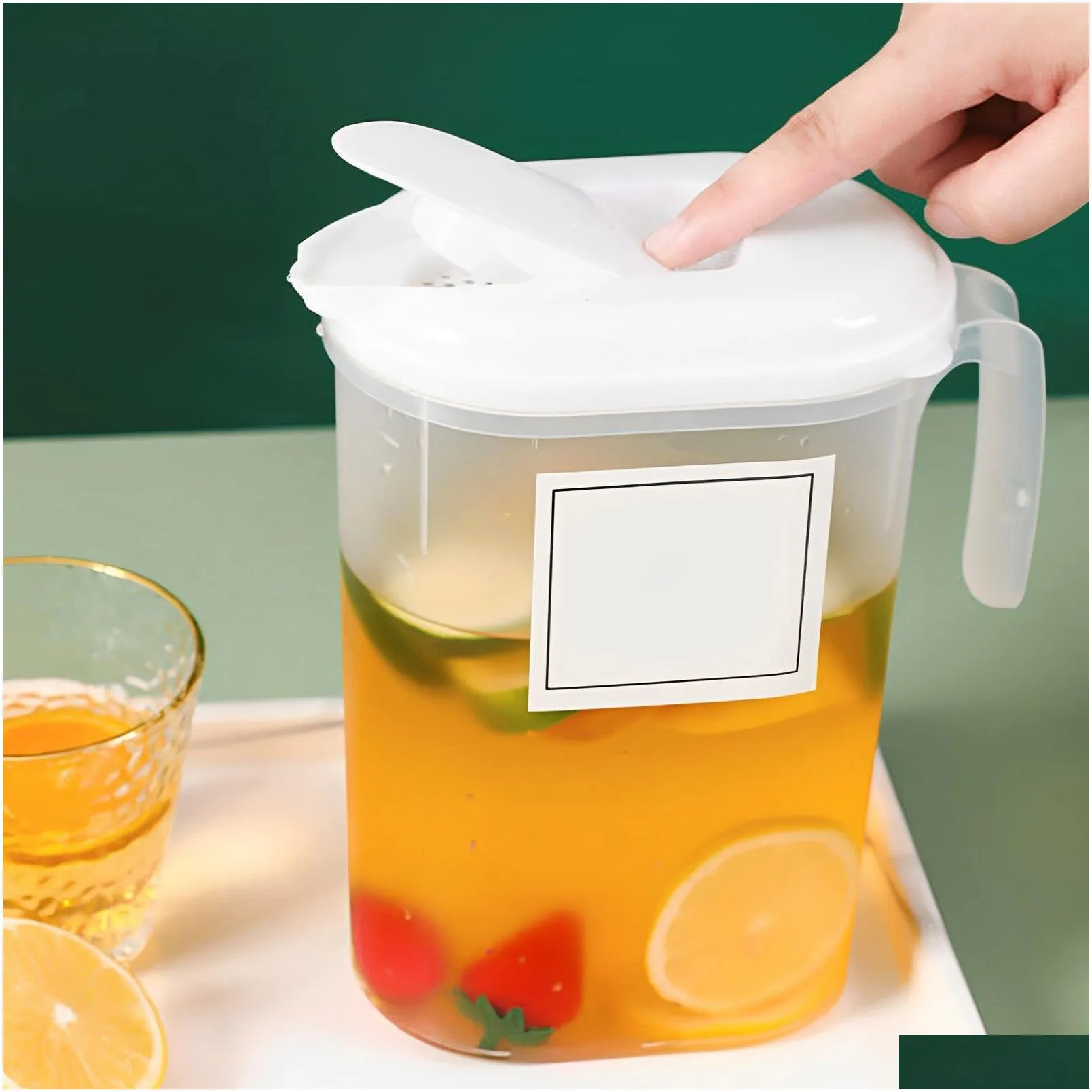 DHgate.com:2-Pack Refrigerator Water Pitcher with Filter Lid - 15L ...