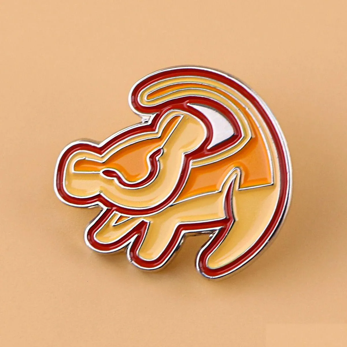 Cute Lion King Enamel Mcdonalds Hat Pins For Backpacks Metal Brooches ...