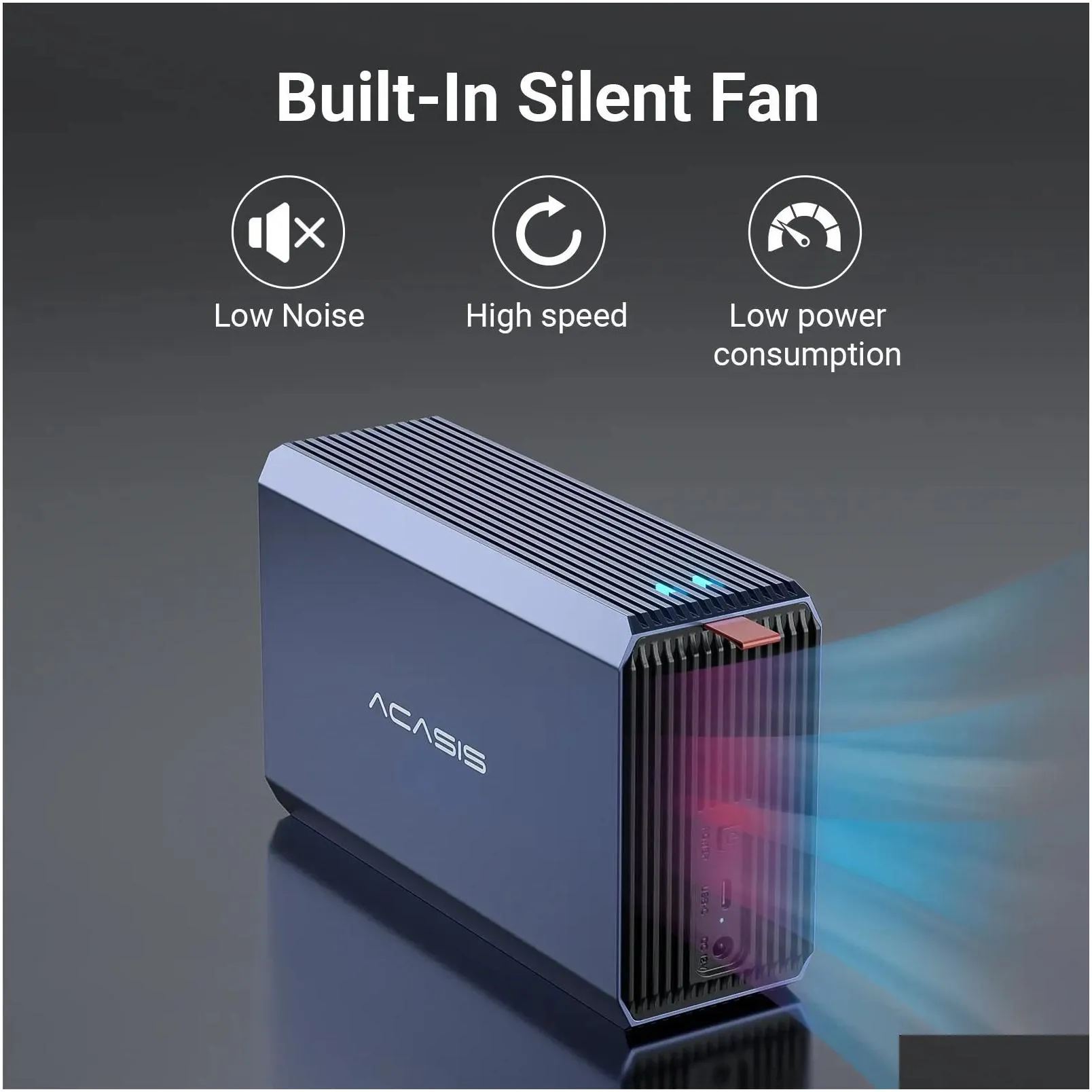 DHgate.com:ACASIS 2.5/3.5" Dual Bay External HDD Enclosure, USB 3.0 to ...