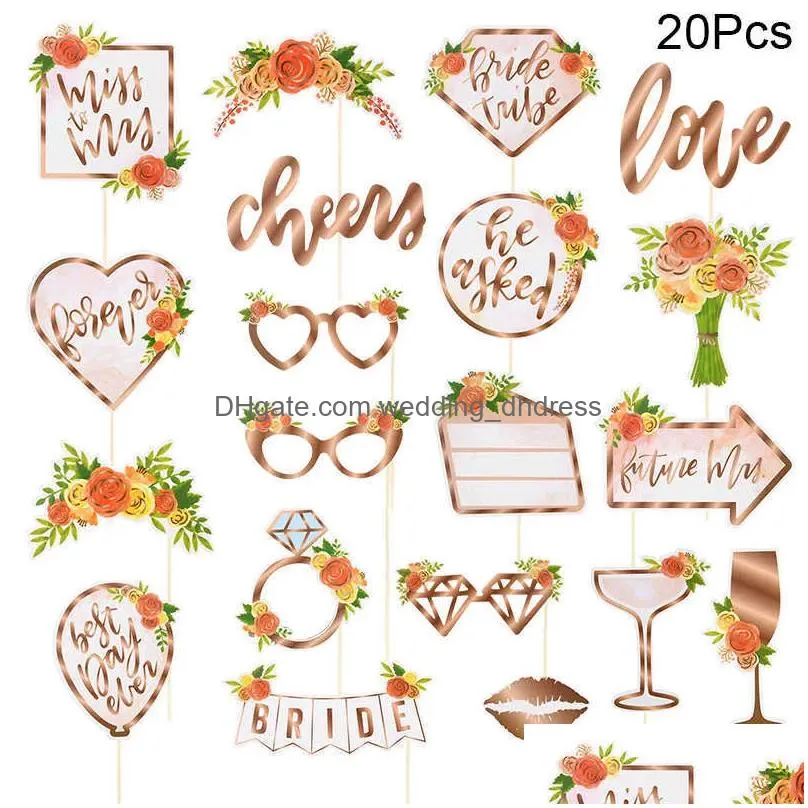 DHgate.com:Wedding Photo Booth Props for Bride Party Favors ...