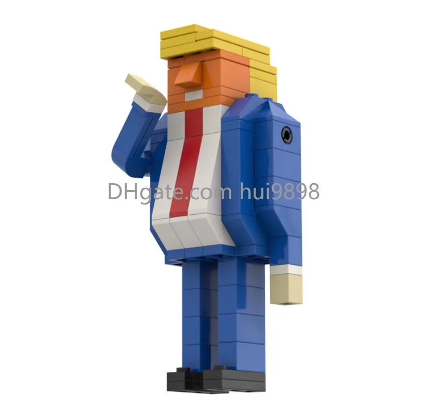 DHgate.com:DIY Mini Figure Building Kit - Trump Cartoon Action Figure ...