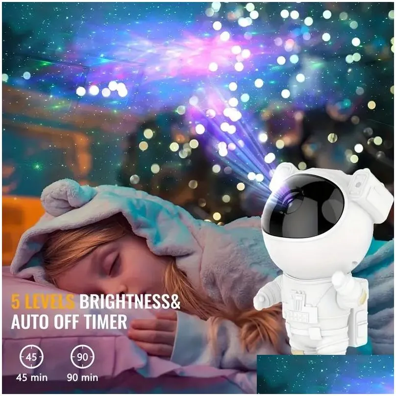 DHgate.com:Star Projector, Galaxy Night Light, Astronaut LED Lamp with ...