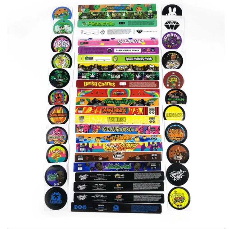 DHgate.com:Premium 3.5g Glass/Plastic Cali Jars Stickers, Jungle Boy ...