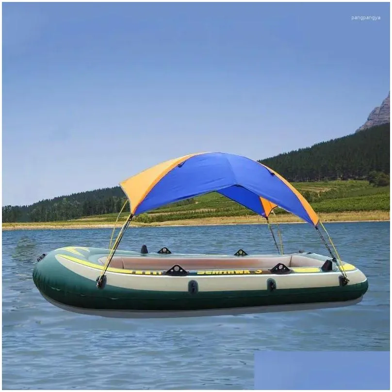 DHgate.com:2-4 Person Inflatable Boat Canopy Tent, Waterproof Folding ...