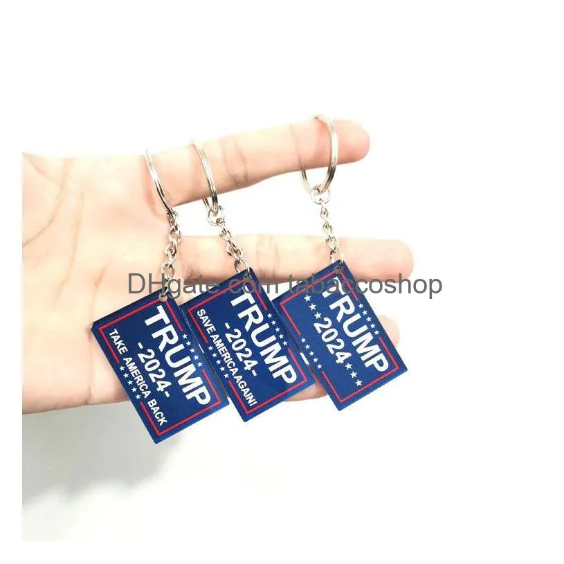 DHgate.com:2024 Election Keychain, Trump Campaign Slogan Plastic ...