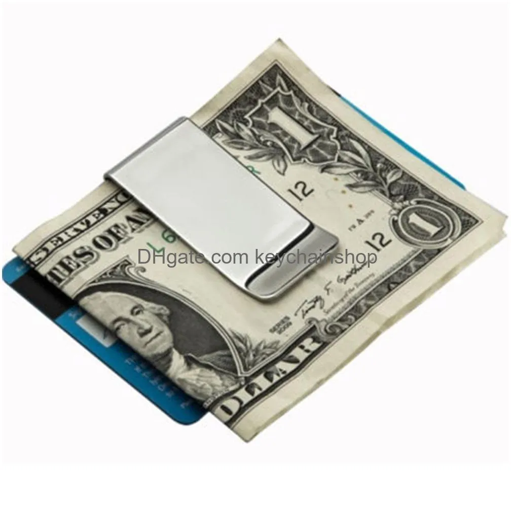 DHgate.com:Metal Money Clip - Minimalist Stainless Steel Cash and Card ...