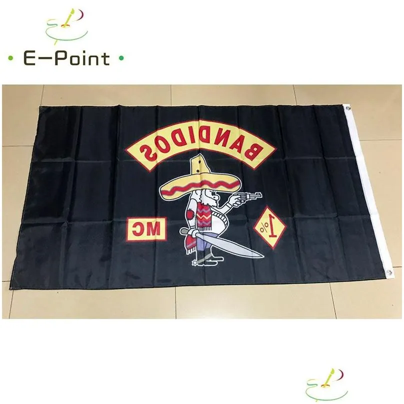 Banner Flags Bandidos Mc Flag 3X5Ft 90Cmx150Cm Polyester Decoration ...