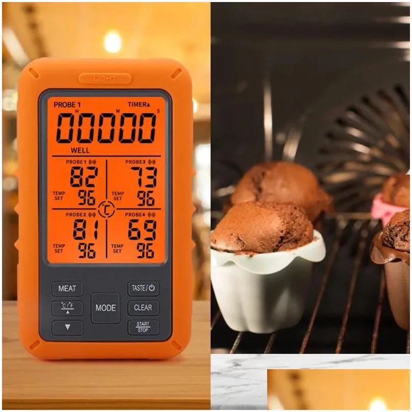 DHgate.com:Wireless Meat Thermometer with Remote Monitoring, Instant ...