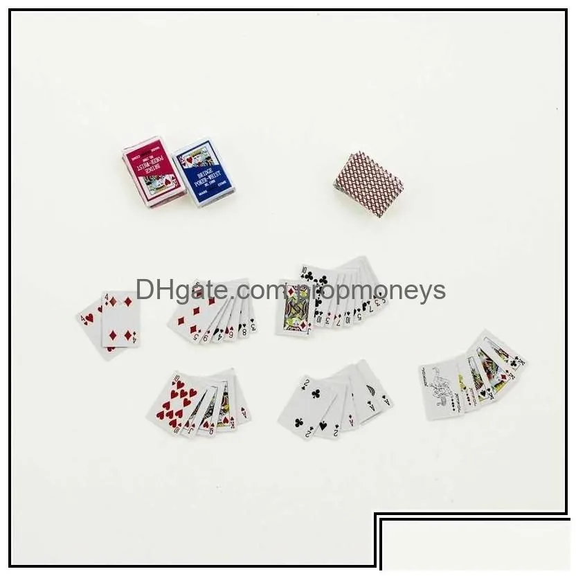 DHgate.com:112 Miniature House Playing Cards: Unique Deck for Dolls ...