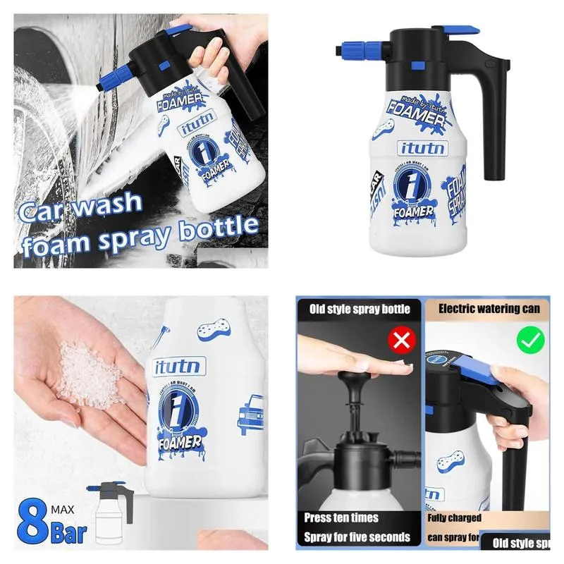 USB Rechargeable Car Carpet Shampooer With 1.5L Capacity, High Milk ...